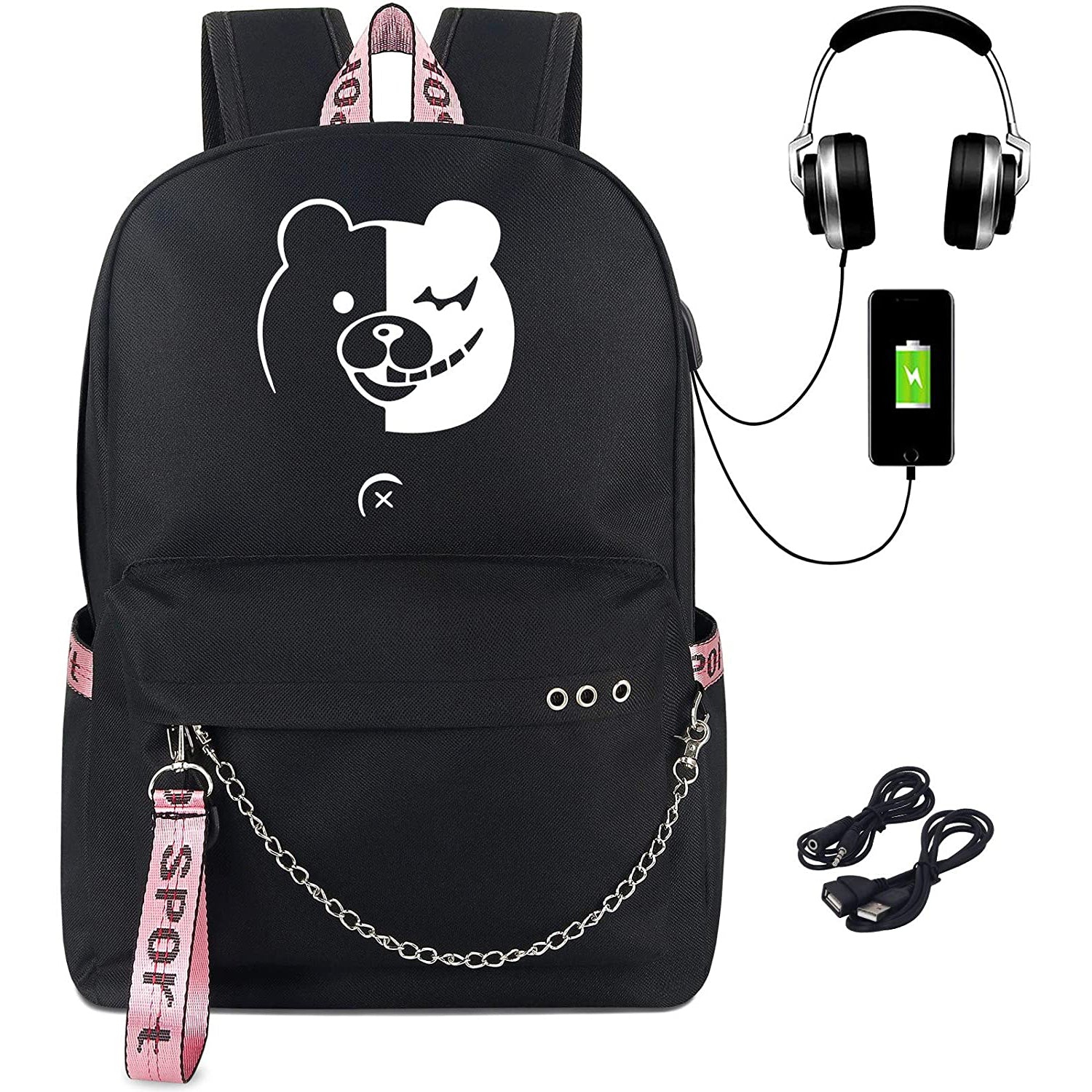 Danganronpa Monokuma Luminous Backpack – Roffatide
